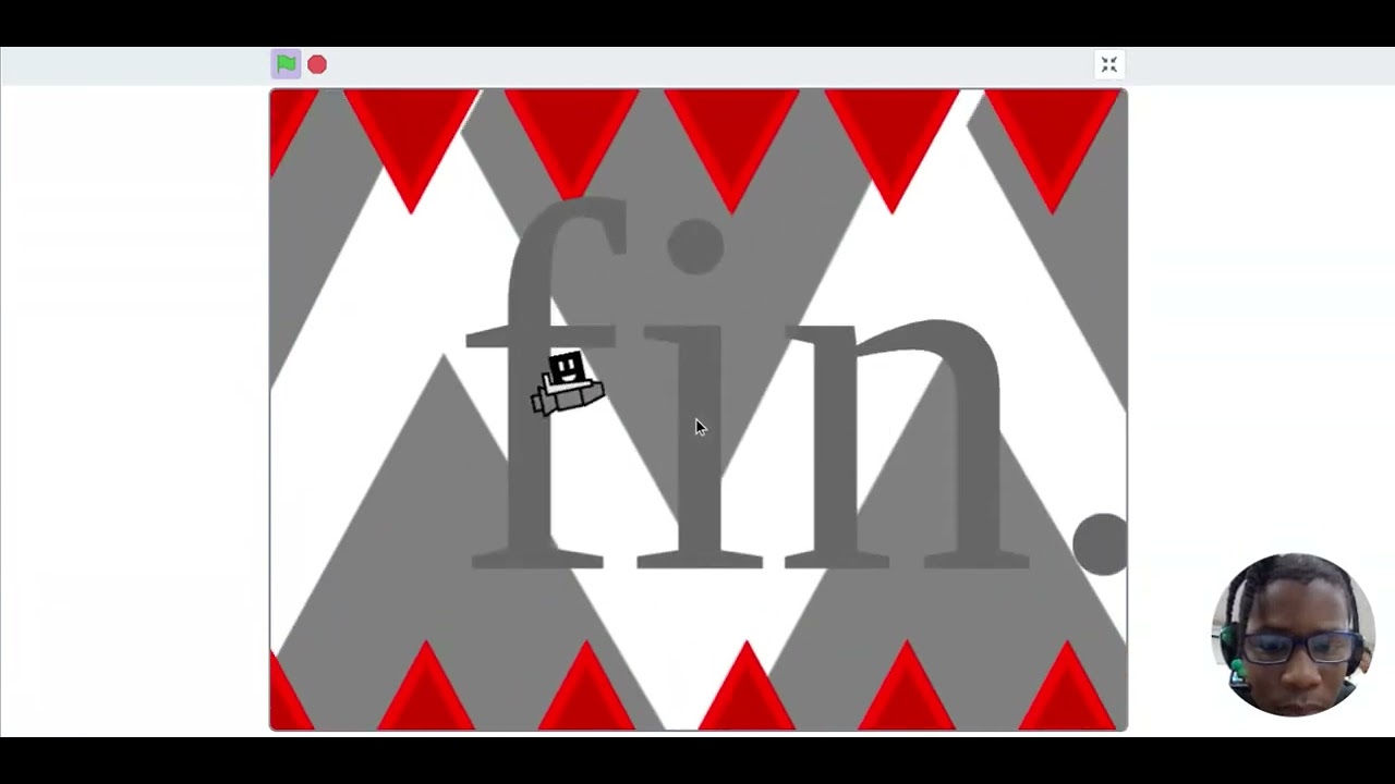 i almost beat the demon level's on geometry dash but on scratch - YouTube