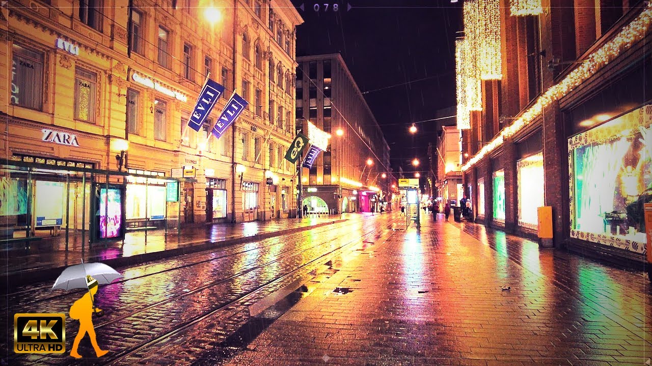 Helsinki, Finland 🏙️ Walking in Rich Neighborhood in the Rain - YouTube