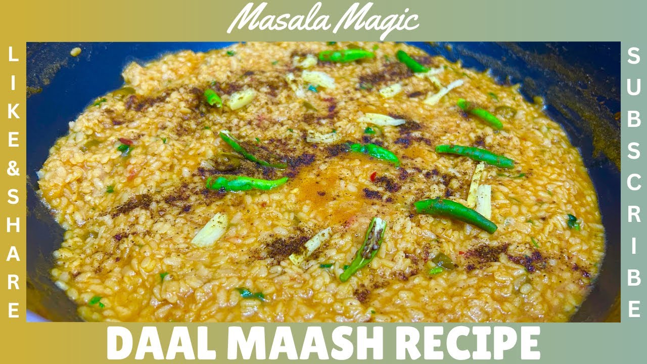 Quick And Easy 3-minute Daal Maash Recipe | مزیدار ماش کی دال بنانے کا ...