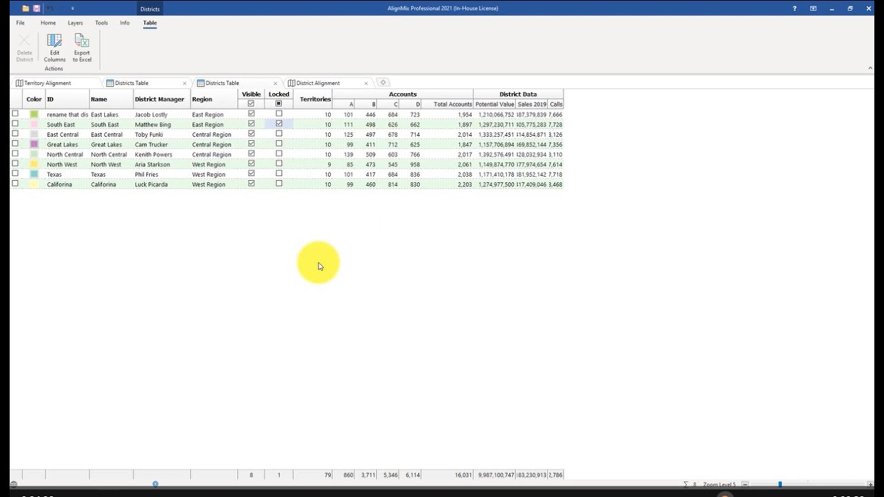 District Table View - YouTube