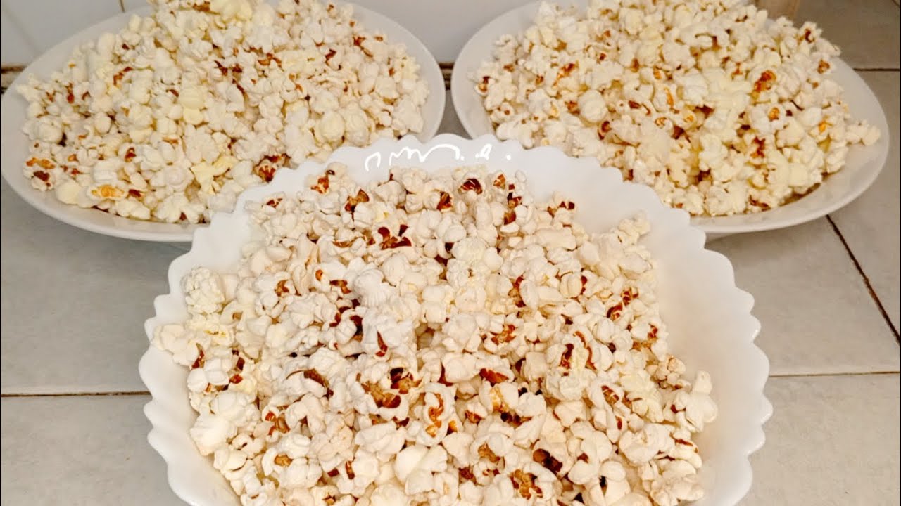 Fast Way on How To Prepare Crunchy Popping up Popcorn || Popcorn Snacks ...