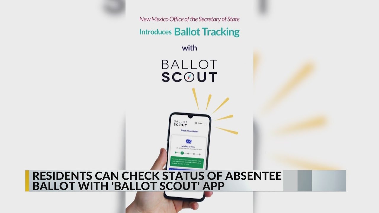 New Mexico residents can check status of absentee ballot with app - YouTube