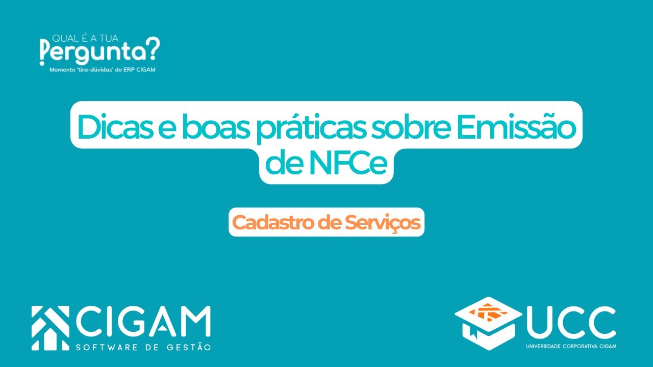 Como Realizar o Cadastro de Serviços para Emissão de NFCe? - YouTube