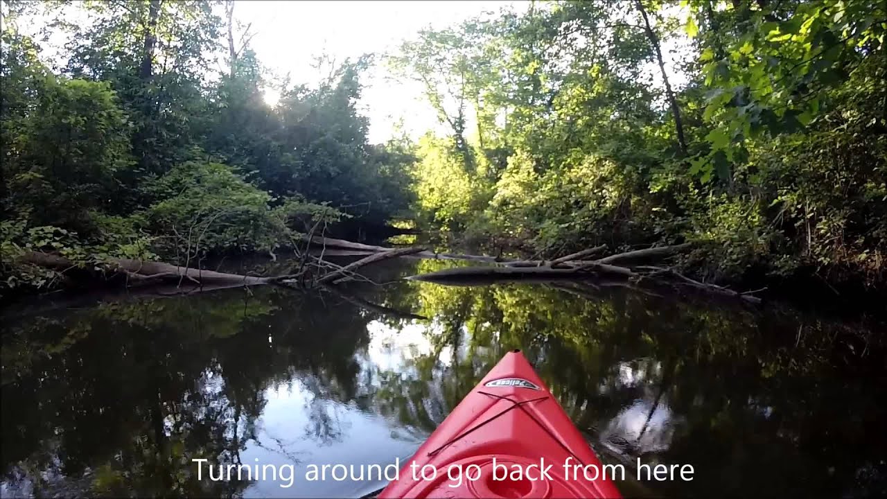 Kayaking Nankin Lake, Middle Rouge River, Dam, Livonia, MI [HD] 23 min ...