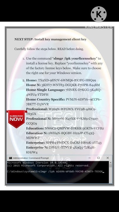 How To Activate Windows 10 Using Command Prompt?#CMDActivationl# ...