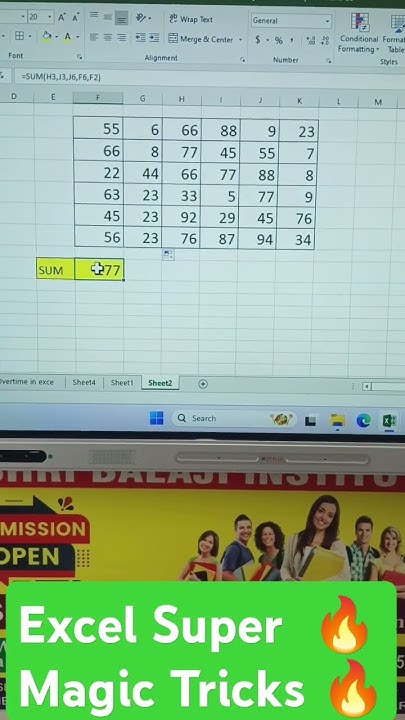 Excel Magic Tricks 🔥 #rkcl #computerhacks #shortvideo #computer #computertips #excel - YouTube