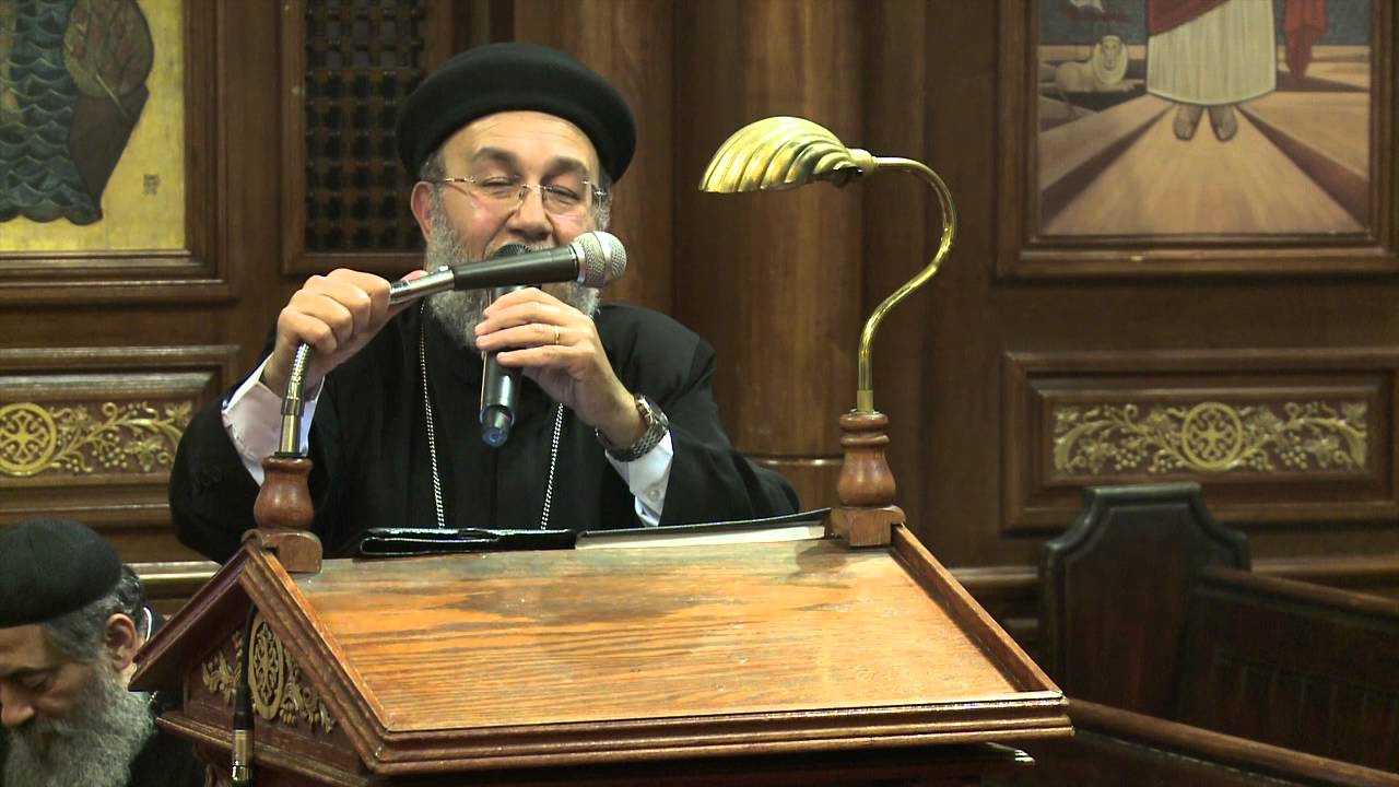 Father Shenouda 16 08 2014 أبونا شنودة كنيسة مارمرقص لندن - YouTube
