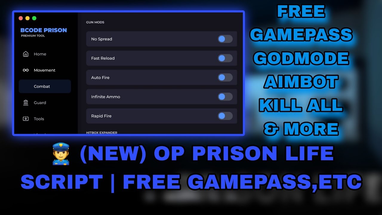 👮 (NEW) OP Prison Life Script | Free Gamepass, Godmode, Aimbot, Kill ...