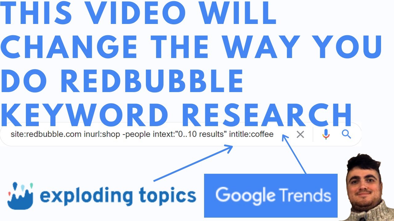 The ONLY way to do Redbubble SEO and Keyword research in 2021 - YouTube