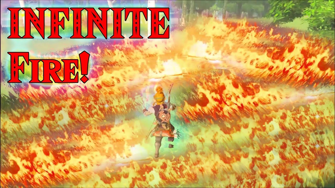 INFINITE Elemental FIRE Power! Pyro Link Goes Crazy in Zelda Breath of ...