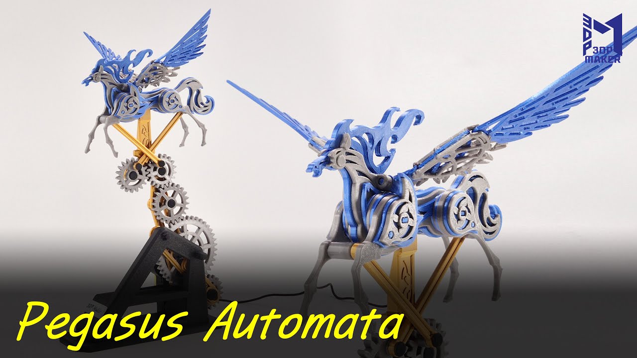 3D 프린터로 페가수스 오토마타 만들기 How to Pegasus Automata 3D Printing Making - YouTube