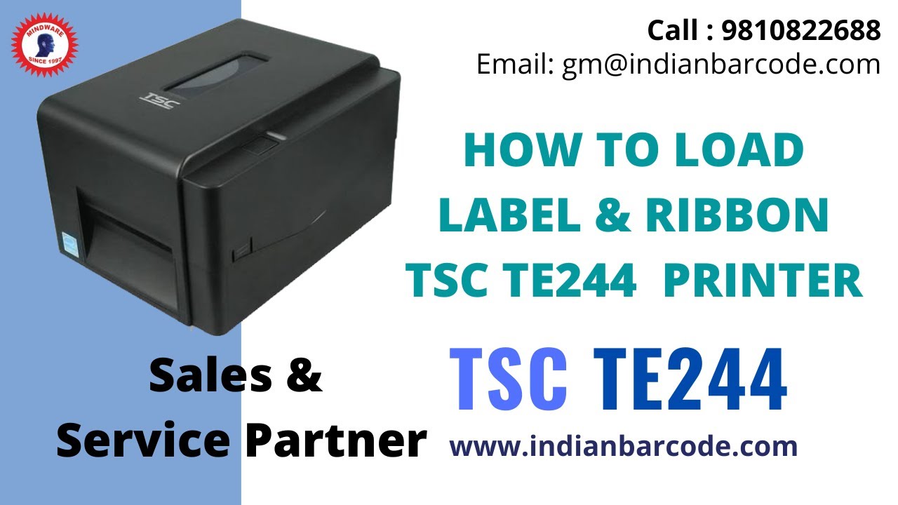 Label And Ribbon Load In TSC TE244 Barcode Printer Mindware Service label-and-ribbon-load-in-tsc-te244-barcode-printer-mindware-service