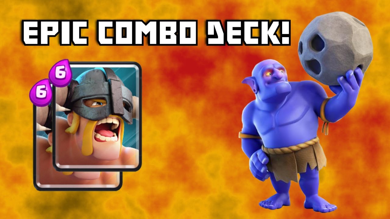 Clash Royale #30: Epic Elite Barbarian Bowler Deck! - YouTube