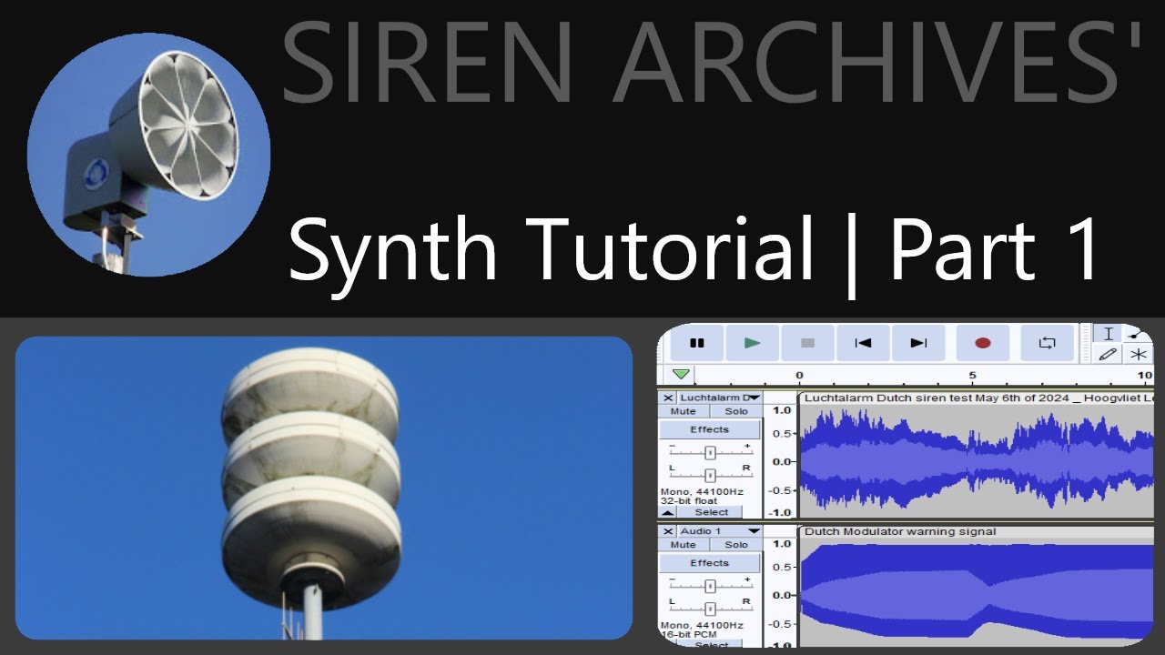 TUTORIAL: How to make accurate siren synths using Audacity | Part 1 ...