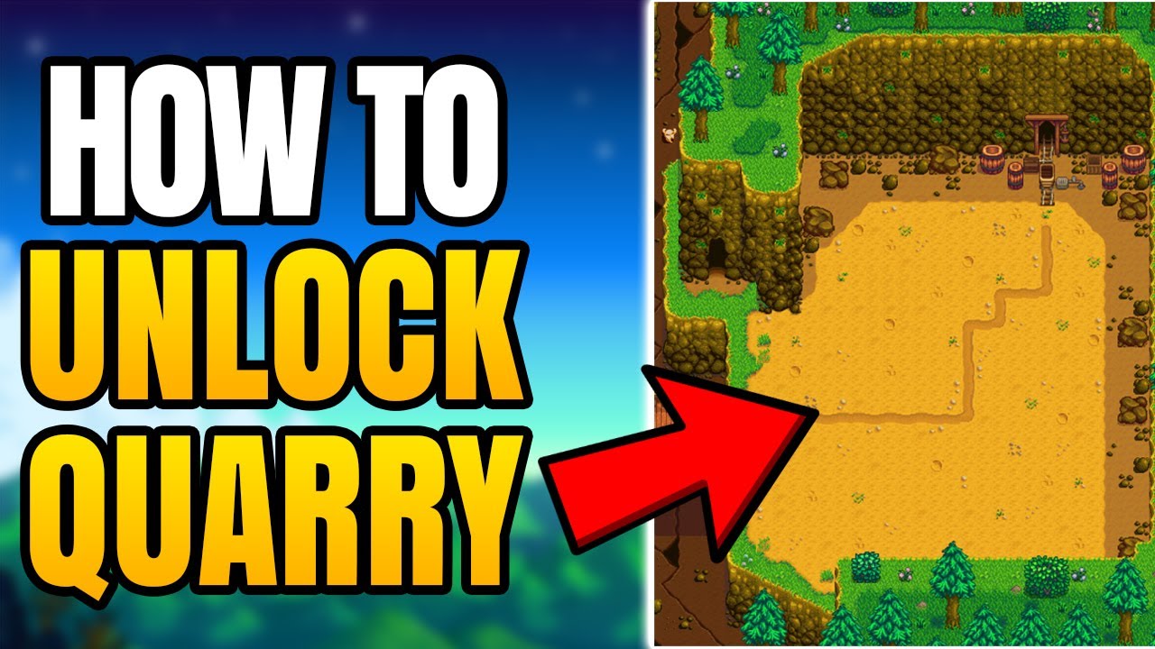 Stardew Valley – How To Unlock The Quarry - YouTube