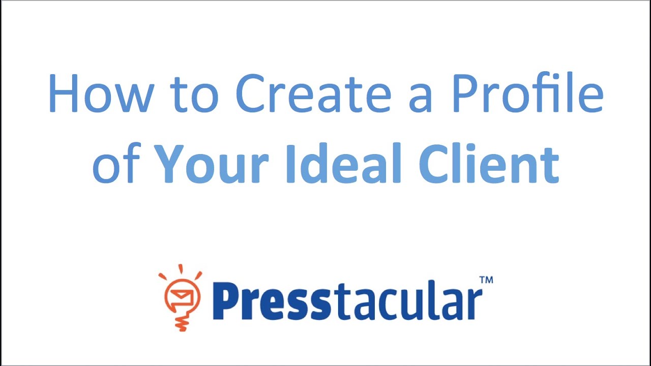 How to Create "Ideal Client" Profile - YouTube