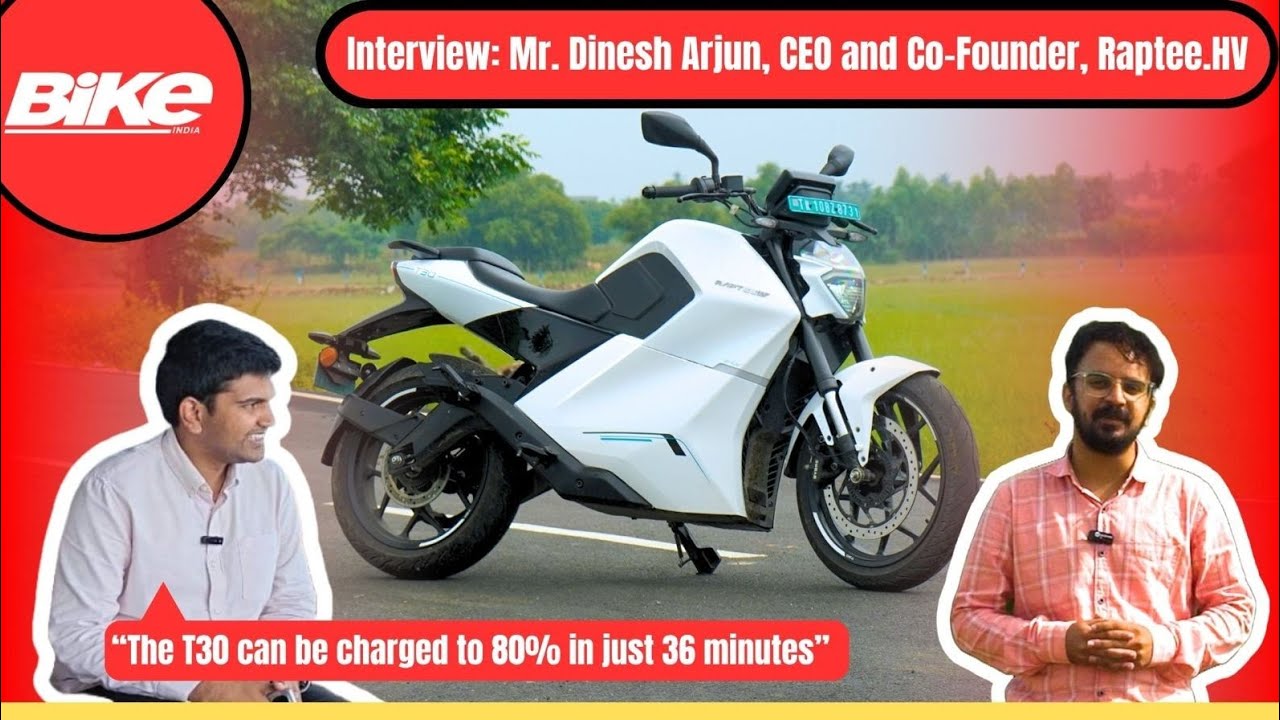 Interview: With Raptee.HV CEO and Co-Founder, Mr. Dinesh Arjun - YouTube