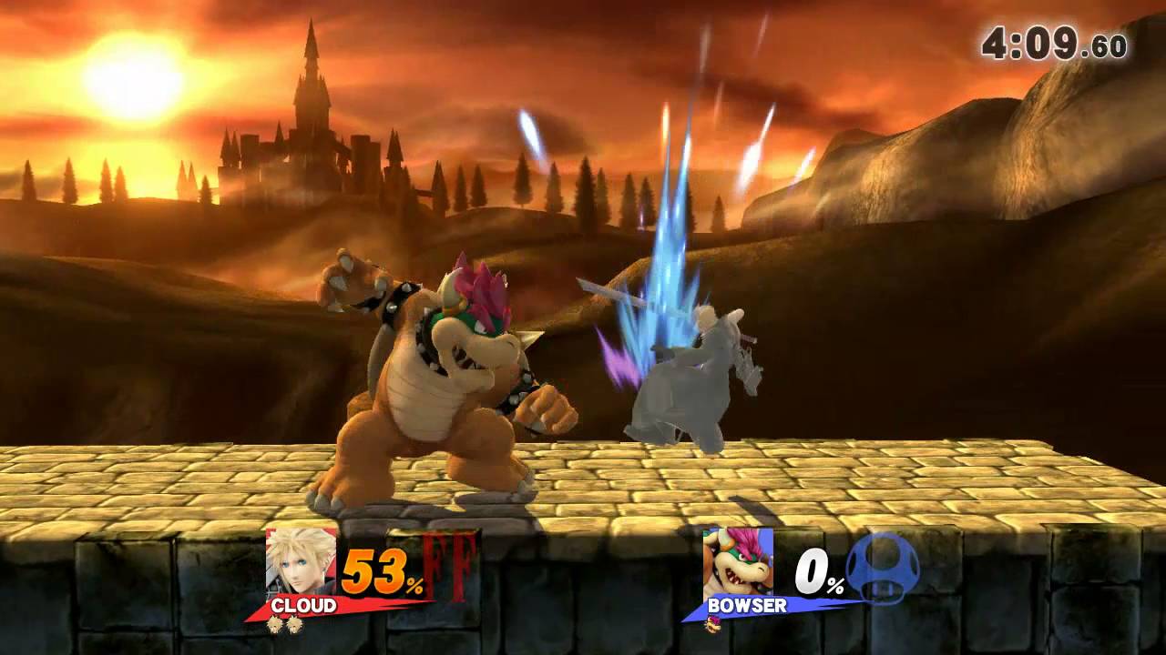 Cloud VS. Bowser - YouTube
