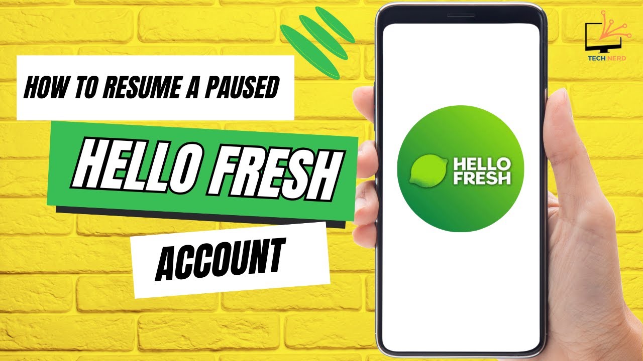 How to Resume a Paused HelloFresh Account - YouTube