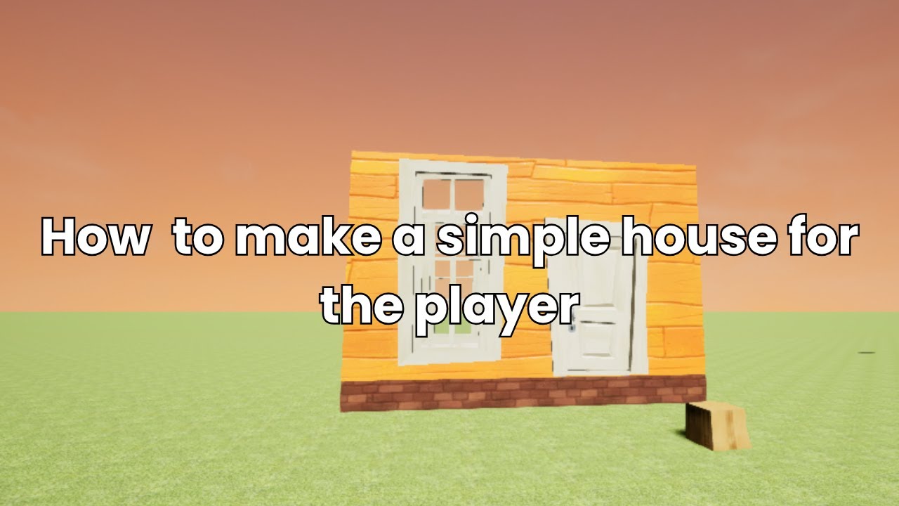 How to make a simple house with windows and doors - YouTube