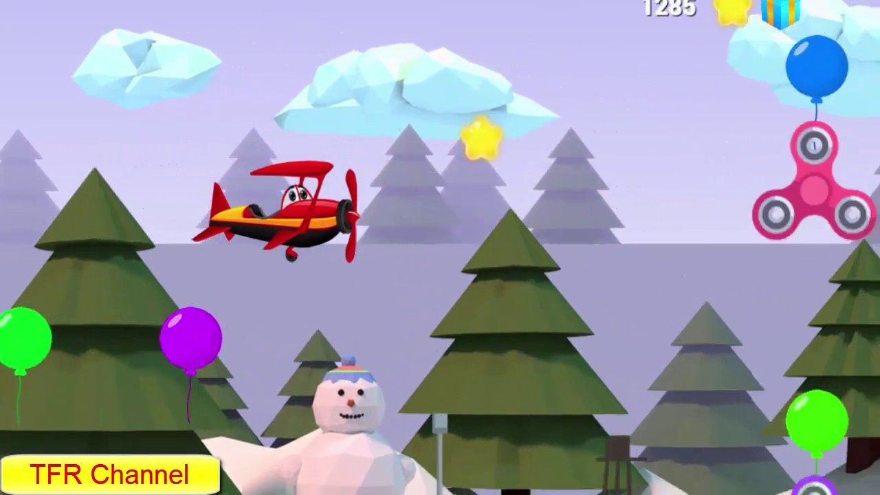 Fun Kids Planes Game : Red Airliner - Part 2 / Game For Kids - Nursery ...