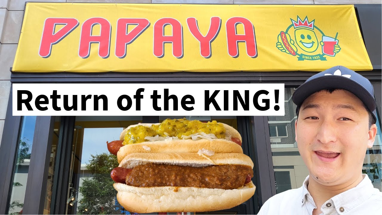 PAPAYA KING is BACK! Is NYC's Iconic Hot Dog Worth The Hype? - YouTube