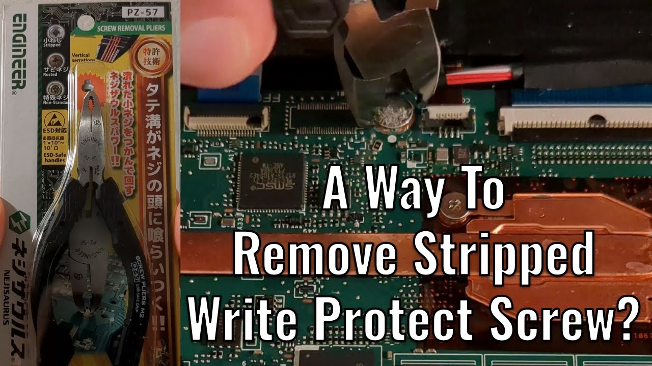 Stripped Write Protect Screw? Remove It With The Nejisaurus PZ-57 ...