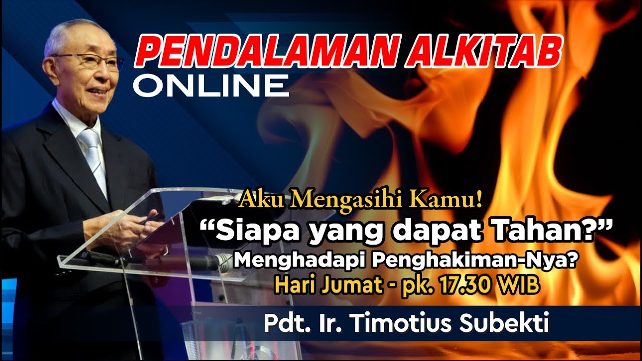 Pdt. Ir. Timotius Subekti - "SIAPA YANG DAPAT TAHAN?MENGHADAPI ...