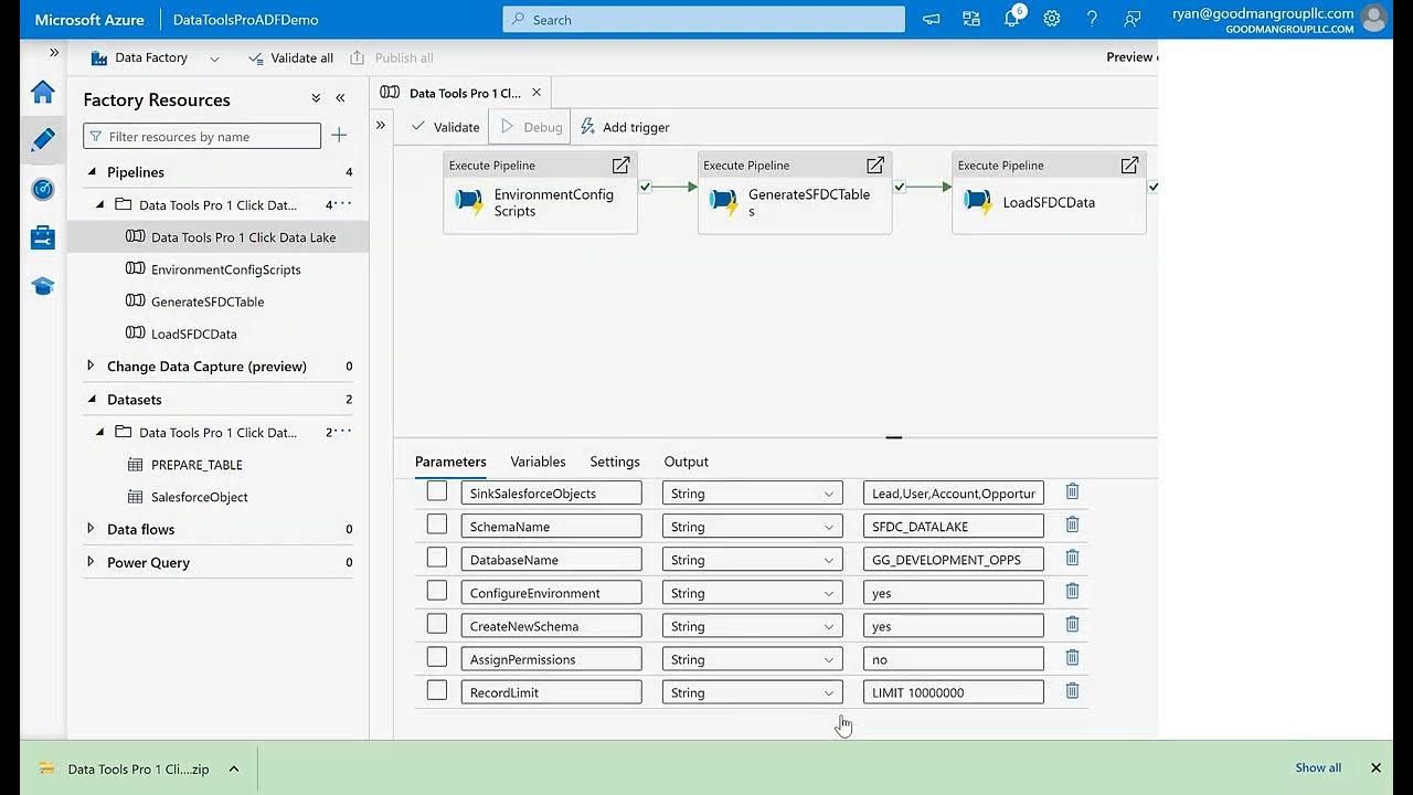 5 Minute Salesforce Data Lake in Snowflake using Azure Data Factory ...