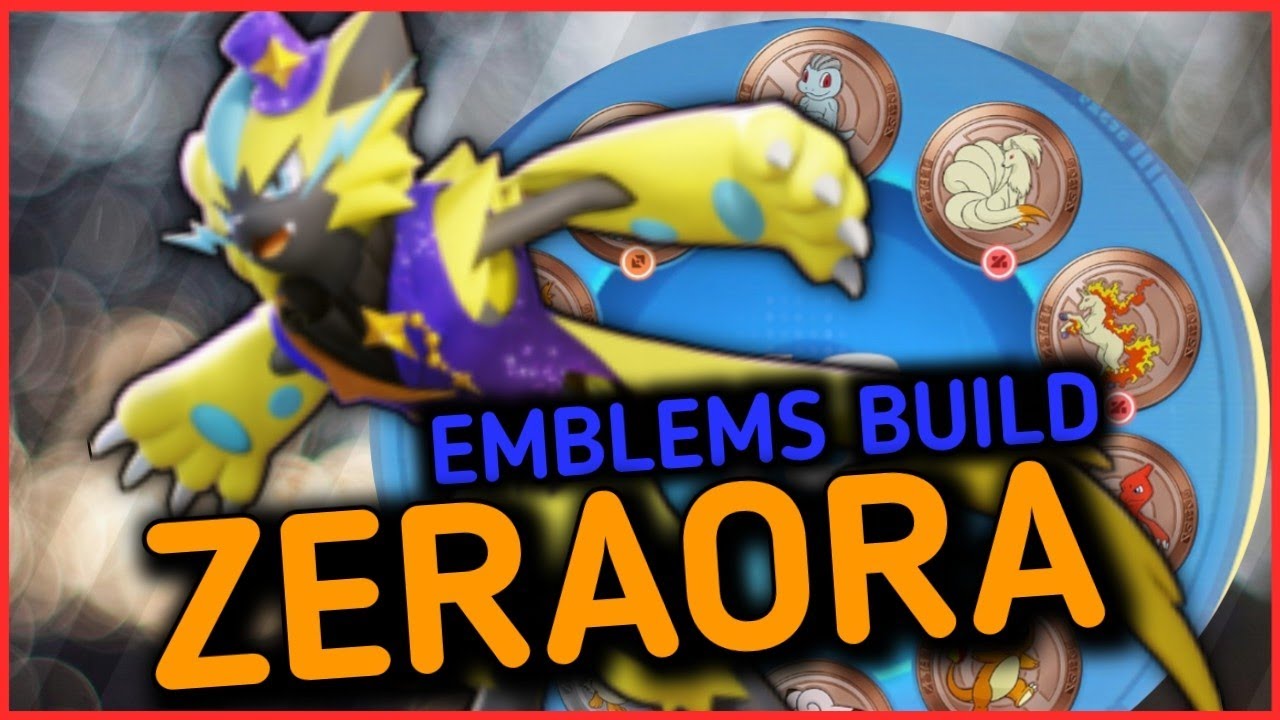 Best Zeraora Emblem build guide⚡ || Proper use of emblems || Pokemon ...