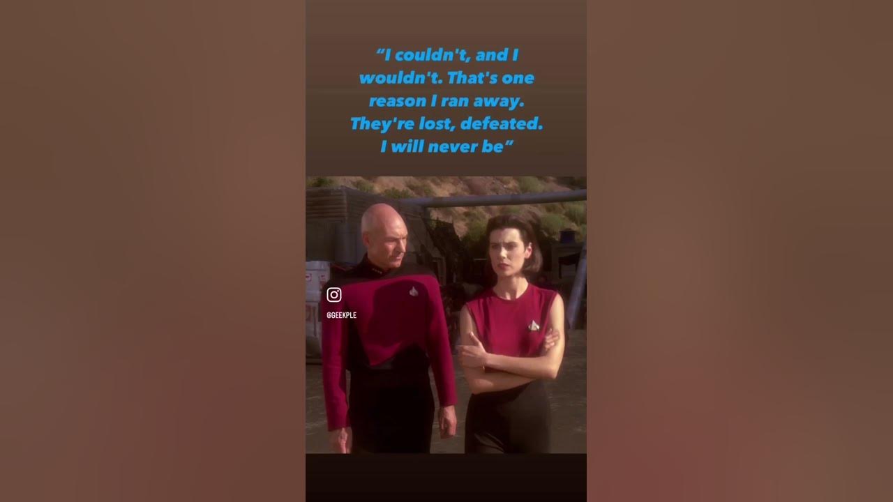 In Honour Of Rolaren I Rewatched The Tng Episode Ensignro The Feels