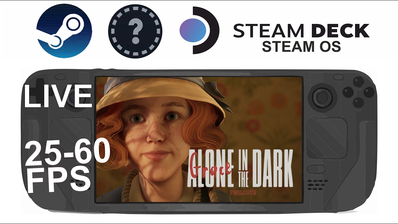 Alone in the Dark Prologue on Steam Deck/OS in 800p with and witout FSR 25-60Fps (Live) - YouTube