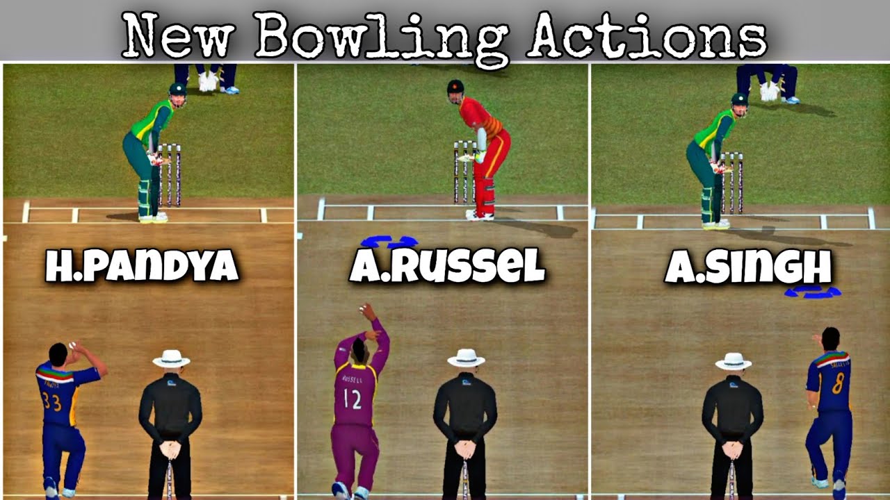 New Bowling Actions in Real Cricket 22 (Part.2) || Real cricket 22 New ...