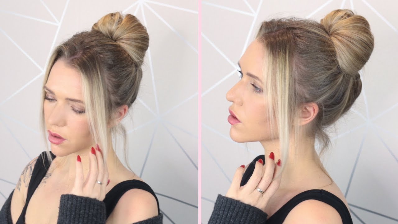 How To Get a FULL Bun For FINE/THIN Hair ️ - YouTube