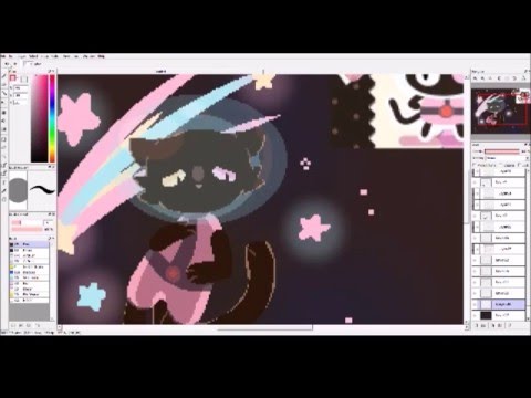 Cookie Cat (pixel art speedpaint) - YouTube