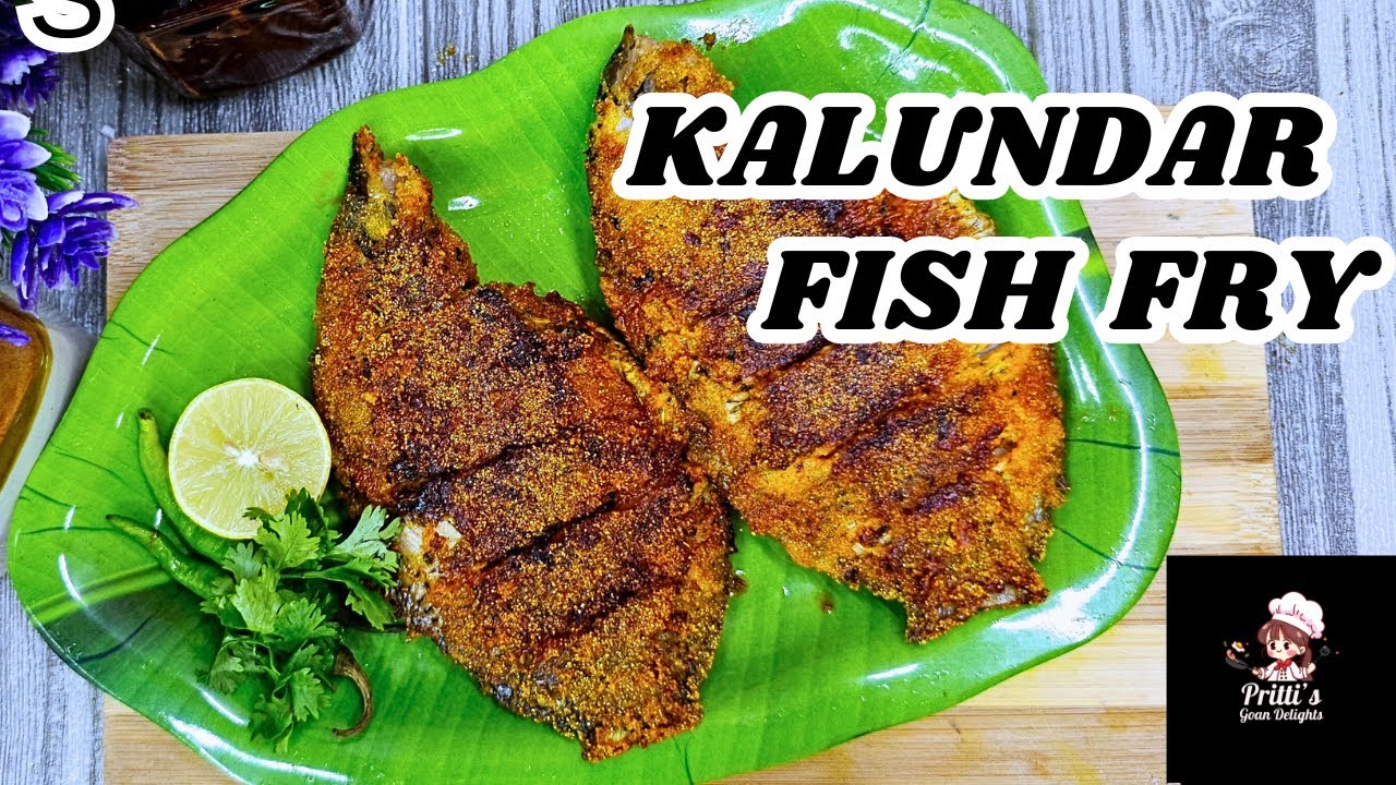How To Make Kalundar Fish Rava Fry | Pearl Spot Semolina Fry | Green ...