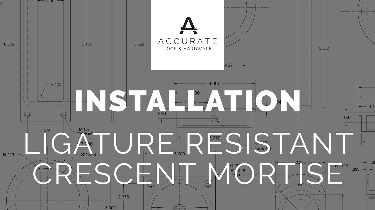 Crescent Mortise Installation Instructions - YouTube