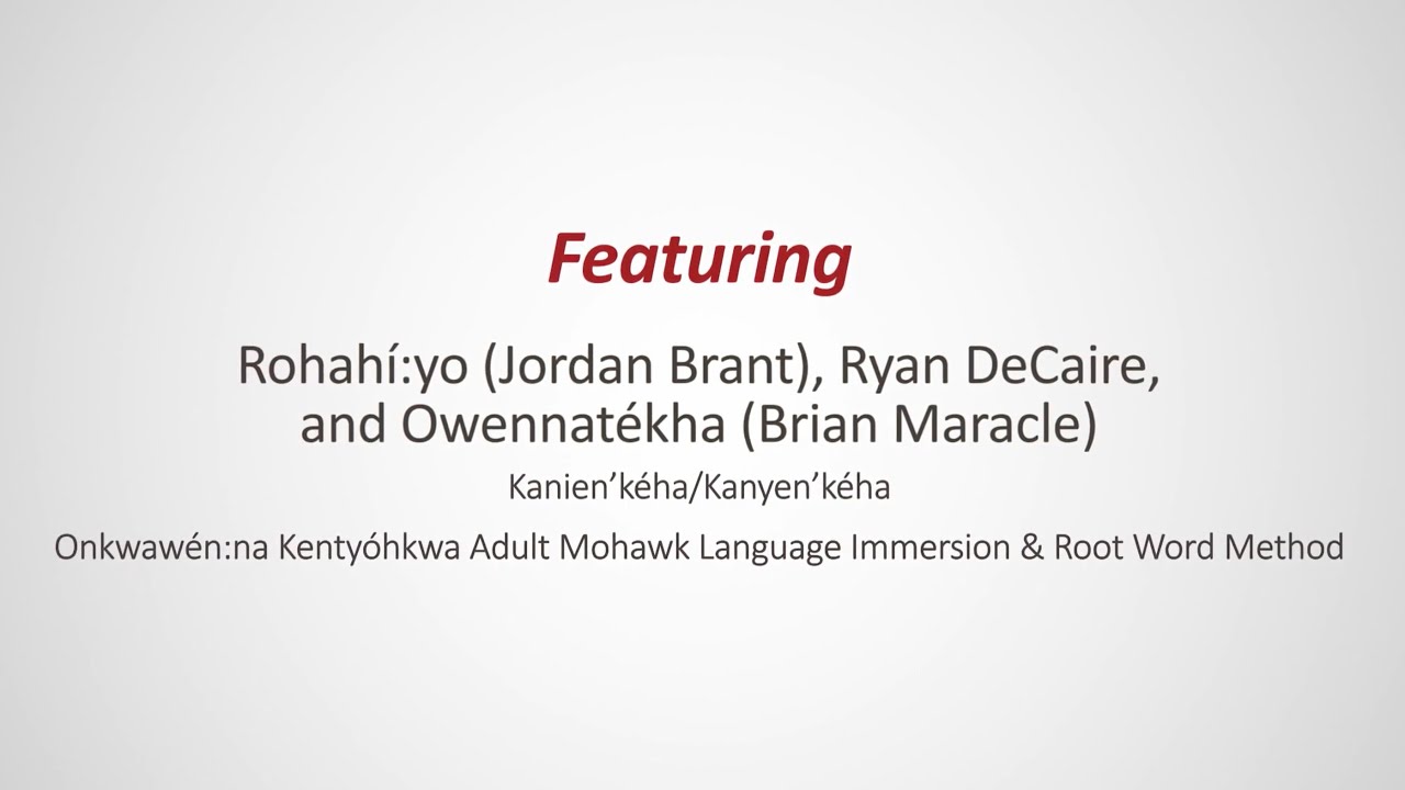 Gathering of Minds: Rohahiyo (Jordan Brant), Ryan DeCaire ...