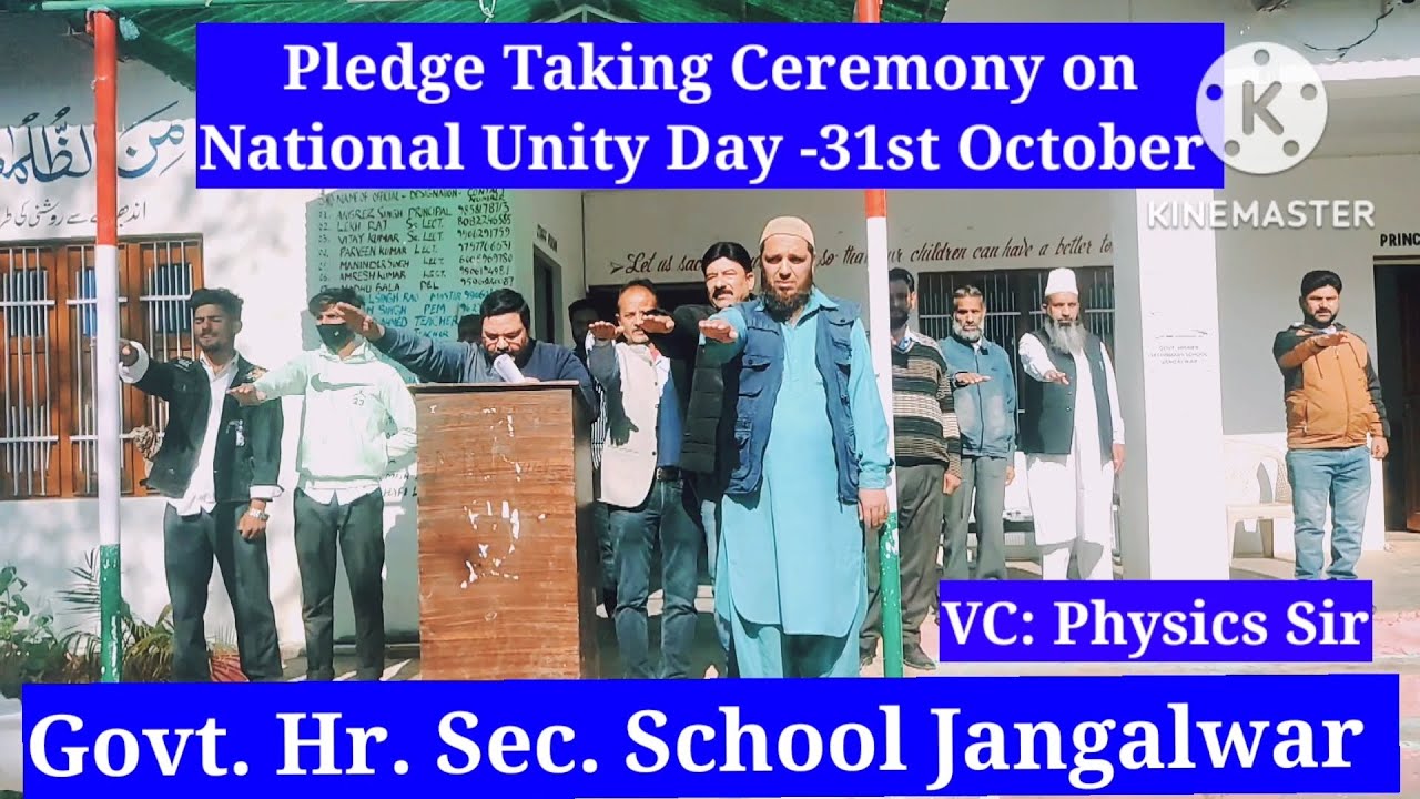Pledge Taking Ceremony on National Unity Day-31st October at HSS ...