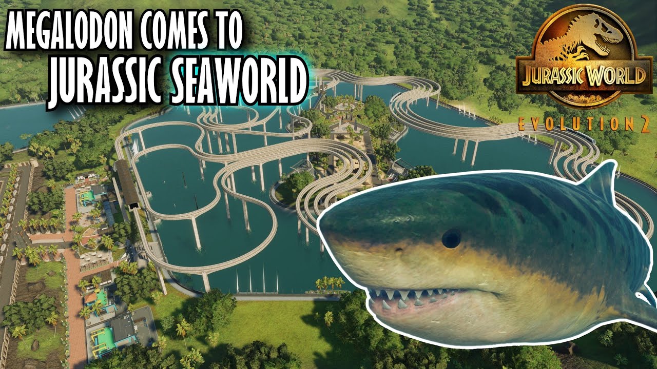 Megalodon Arrives at Jurassic Seaworld (feat. Segisaurus)! (JWE2 Park ...