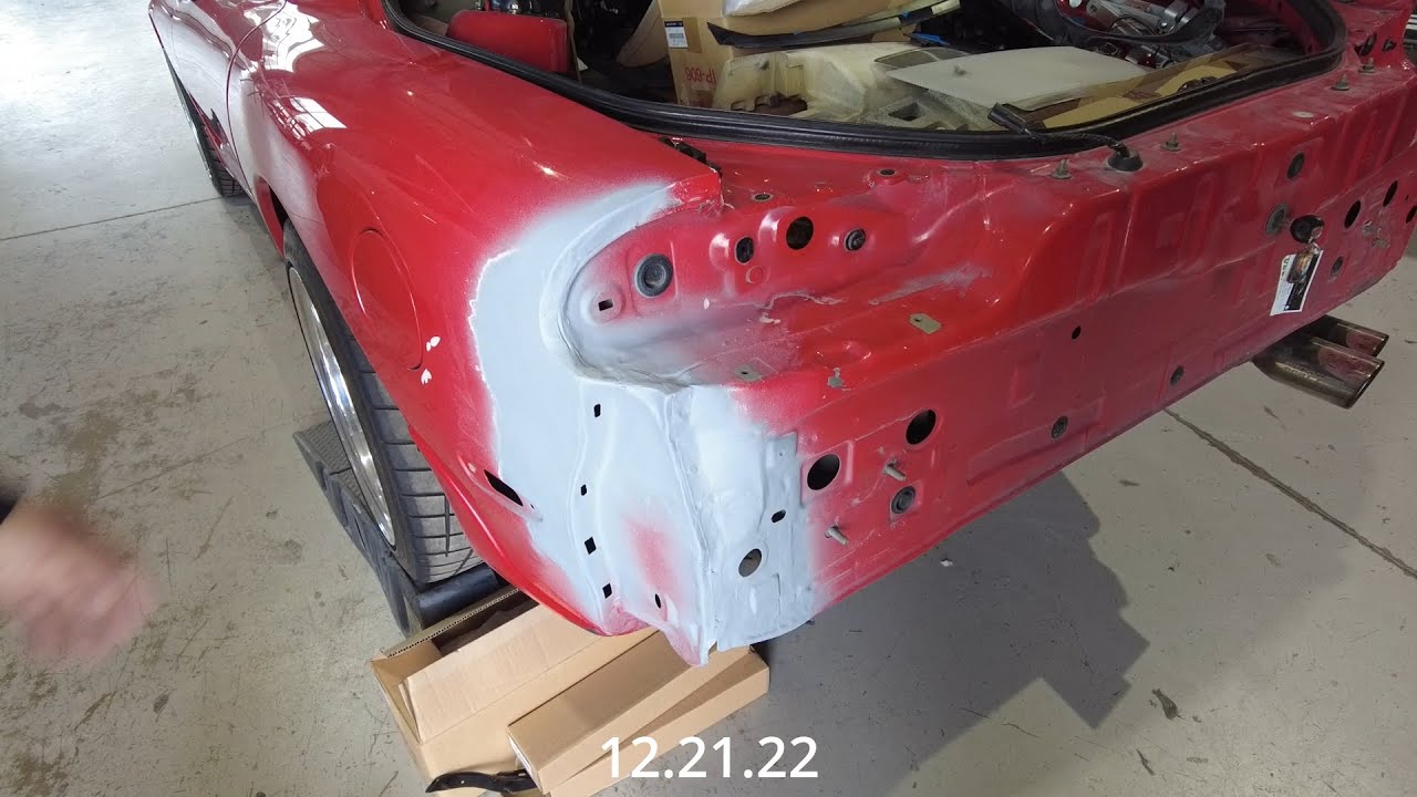 FD RX7 bodywork & repair continues - YouTube