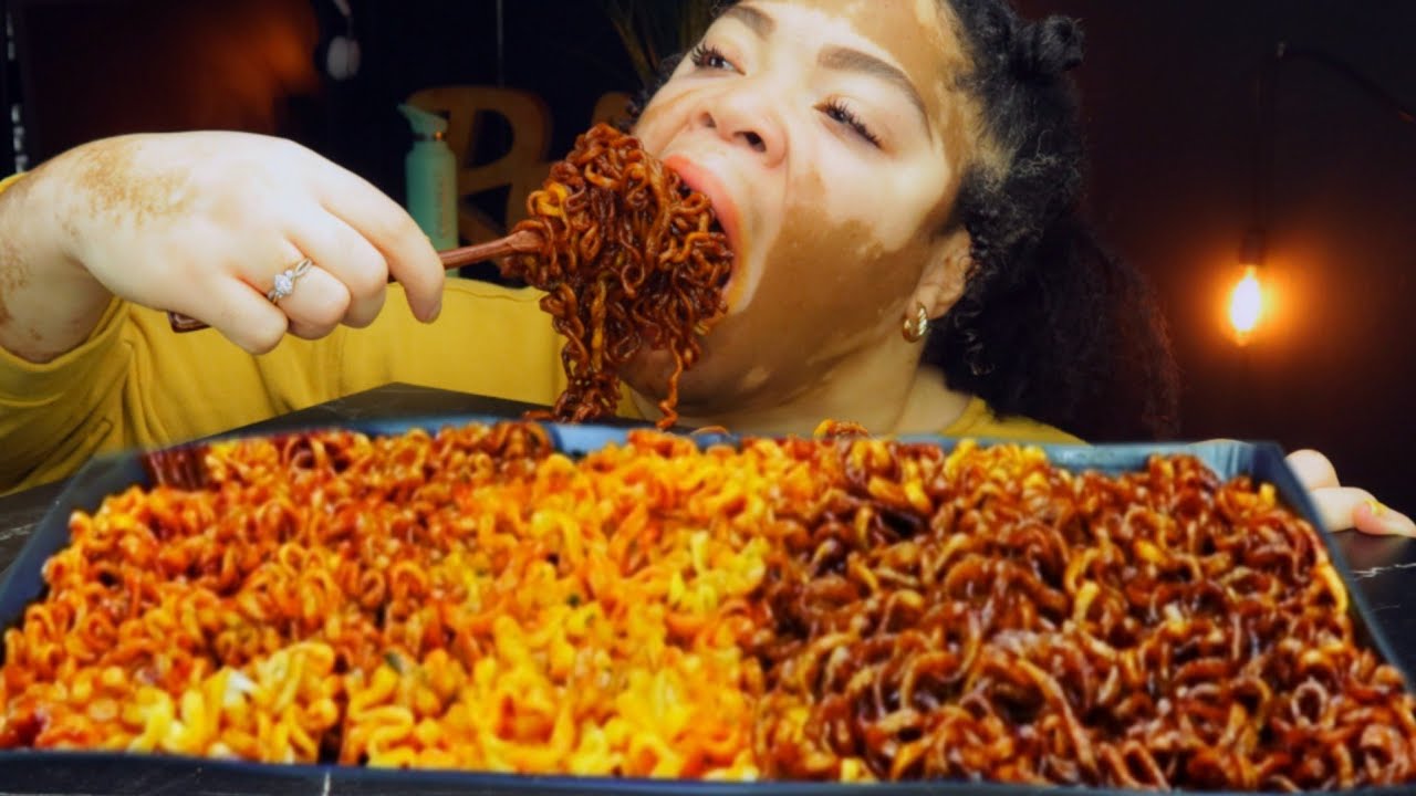 Spicy Noodle Challenge | Asmr Mukbang (Eating) - YouTube