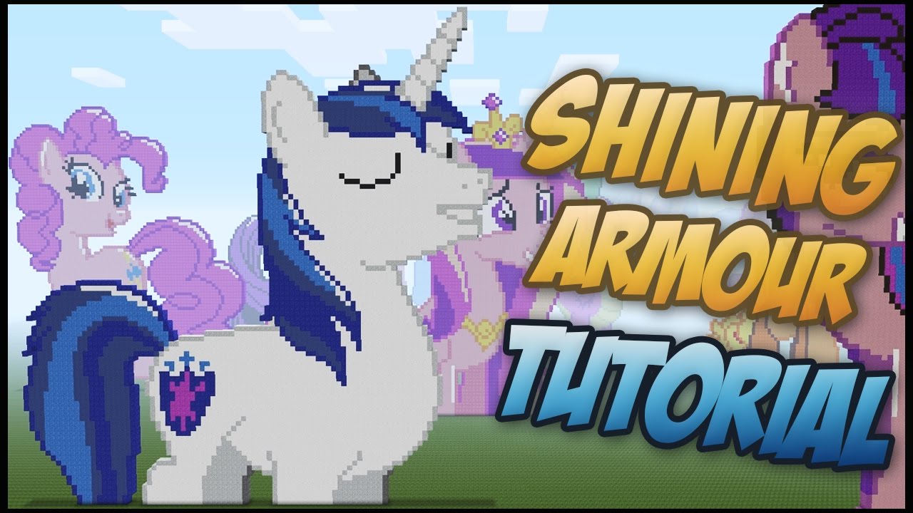 Minecraft Pixel Art Shining Armor Tutorial - YouTube