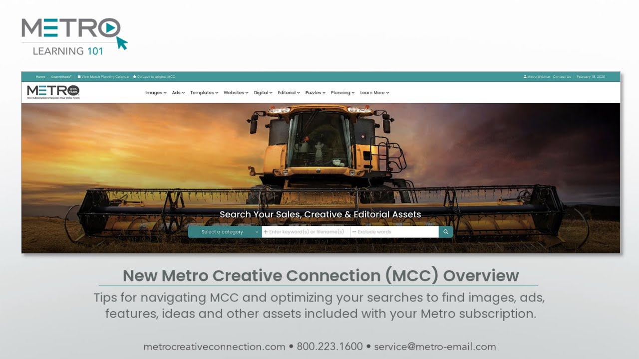 New Metro Creative Connection (MCC) Overview - YouTube