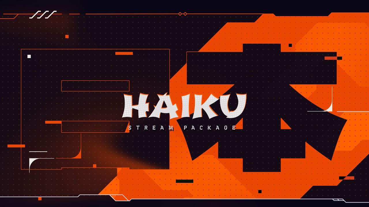 Haiku, Japanese Twitch Overlay : Tech Stream Package - YouTube