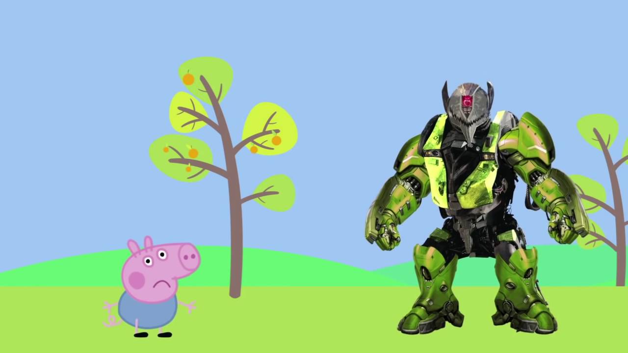 Peppa Pig Funny - Spiderman vs Venom - Nursery Rhymes Lyrics - Funny ...