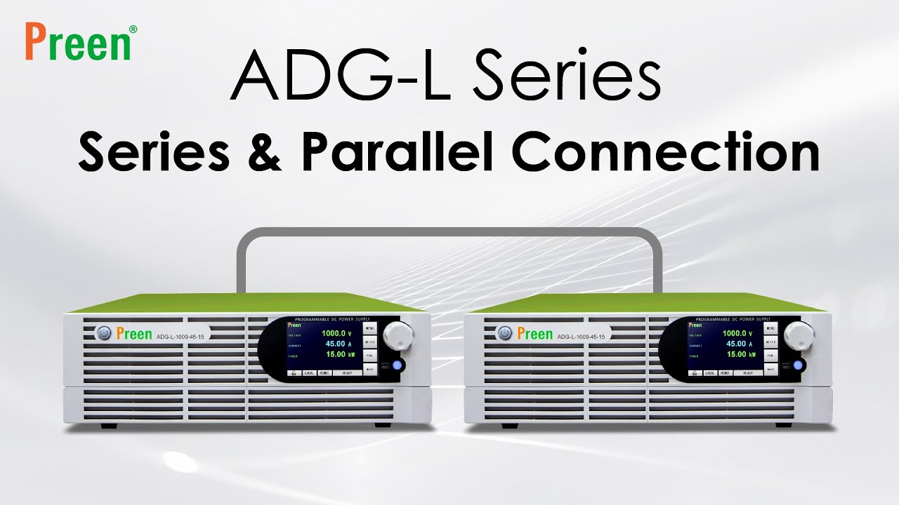 ADG-L series Programmable DC Power Master/Slave Operation - YouTube