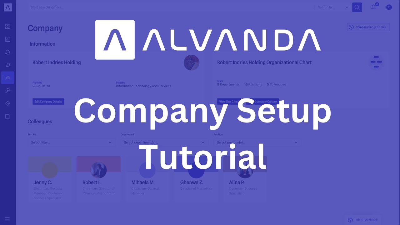 Quick and Easy Company Setup Tutorial | Alvanda - YouTube