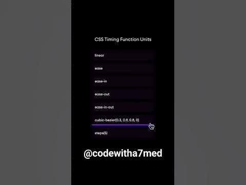 CSS timing functions - YouTube