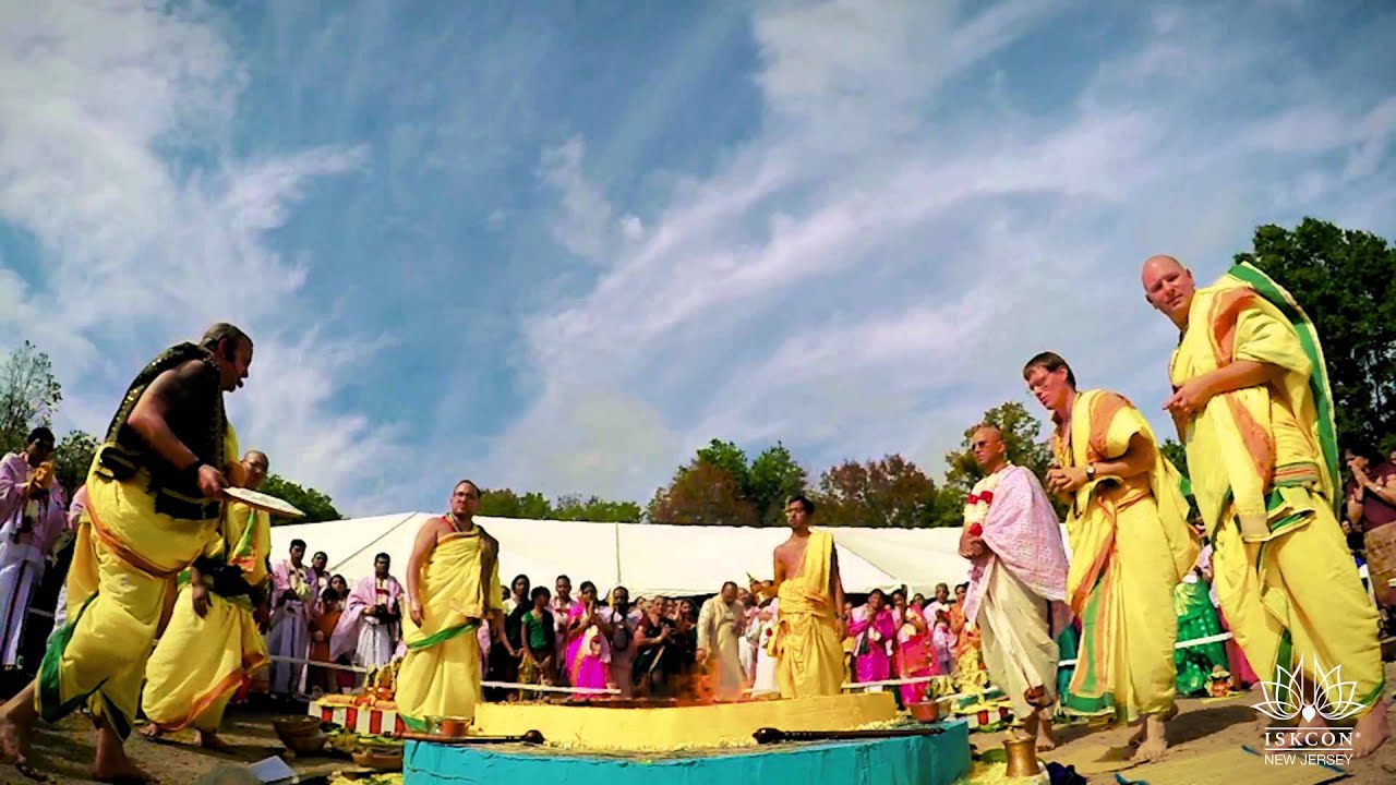 ISKCON Parsippany Bhumi Puja & Groundbreaking Ceremony - YouTube